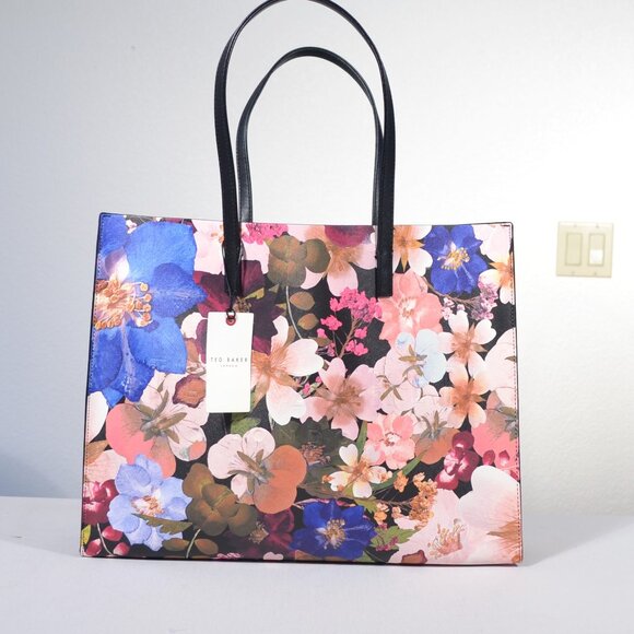 Ted Baker London | Bags | Nwt Ted Baker Large Floral Icon Tote Bag ...